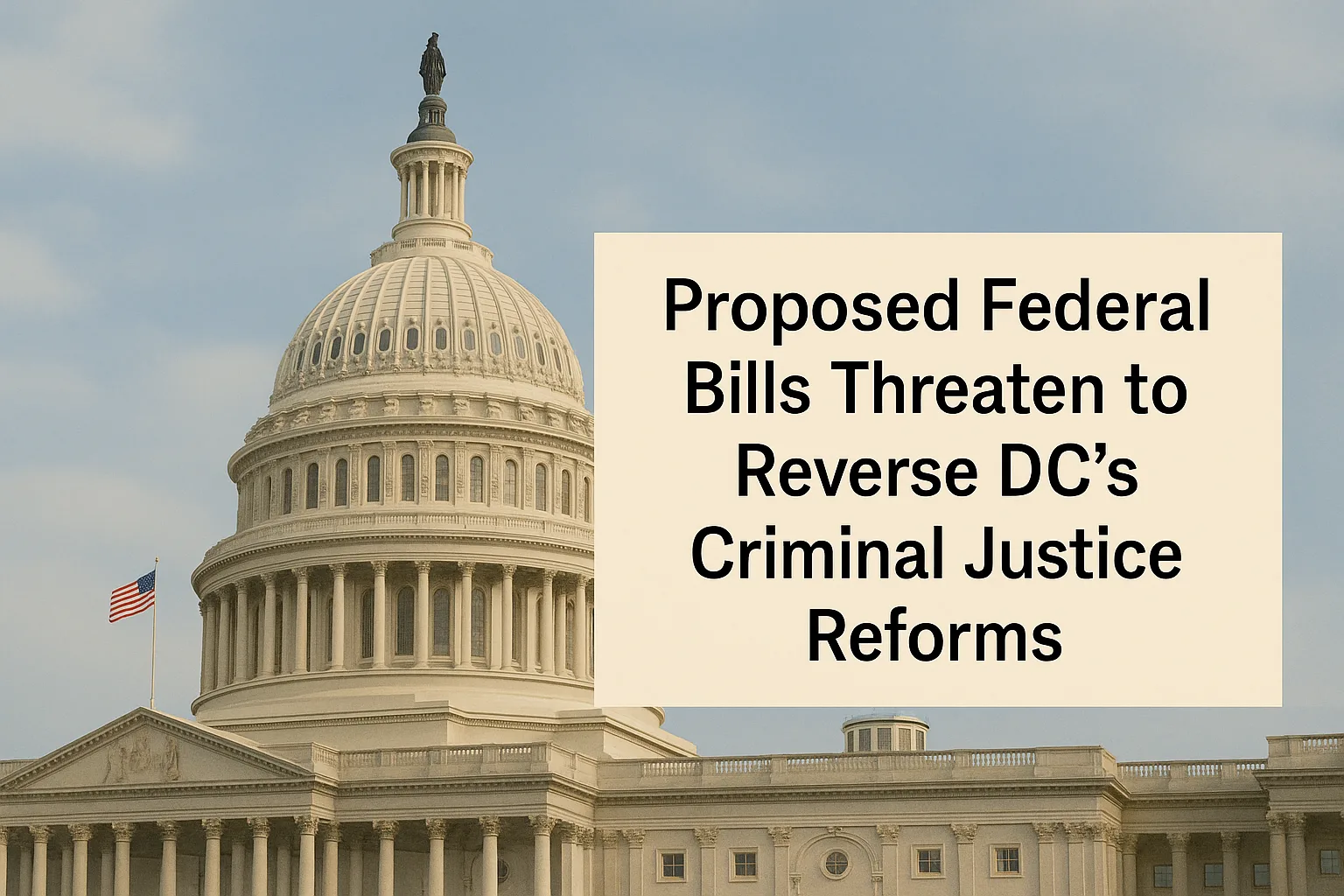 Proposed Federal Bills Threaten to Reverse DC's Criminal Justice ...