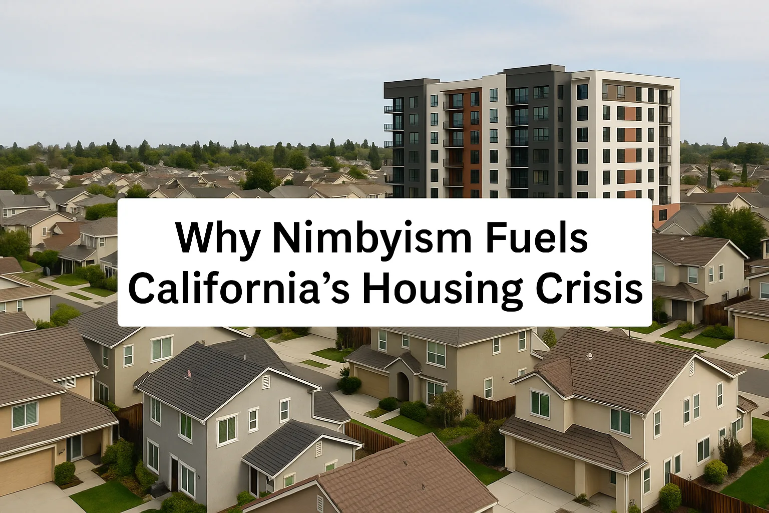 Opinion: Why Nimbyism Fuels California’s Housing Crisis - Davis Vanguard