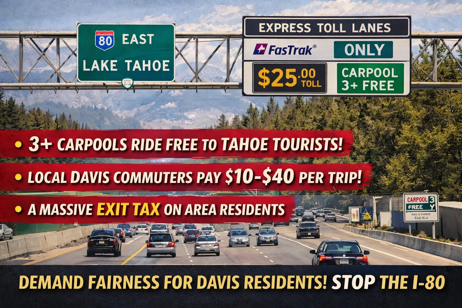 Op-ed | The Tahoe Loophole: Why I-80 Tolling is an Unfair Tax on Davis ...